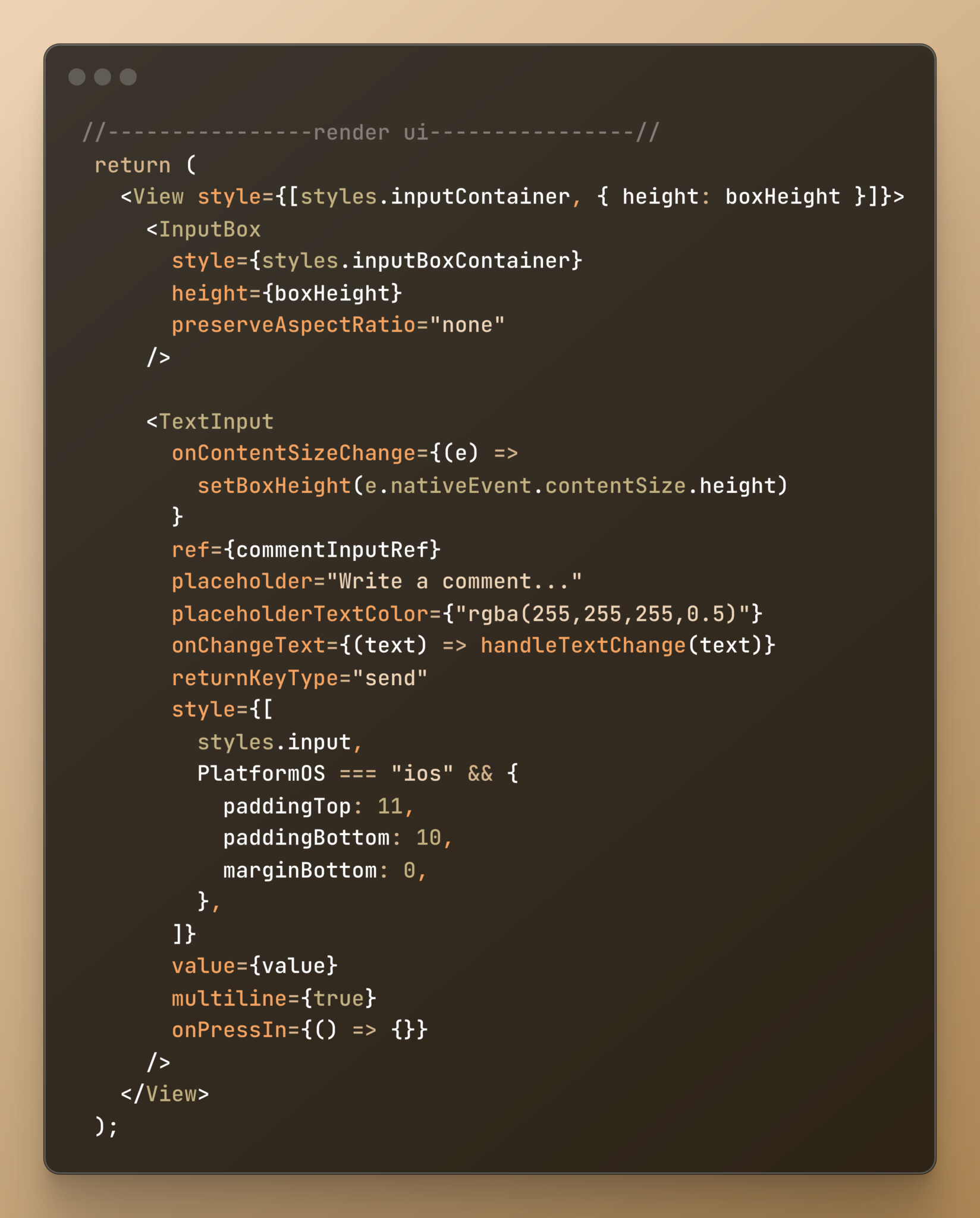 Trapezoid-Shaped Multiline Input Box in React Native
